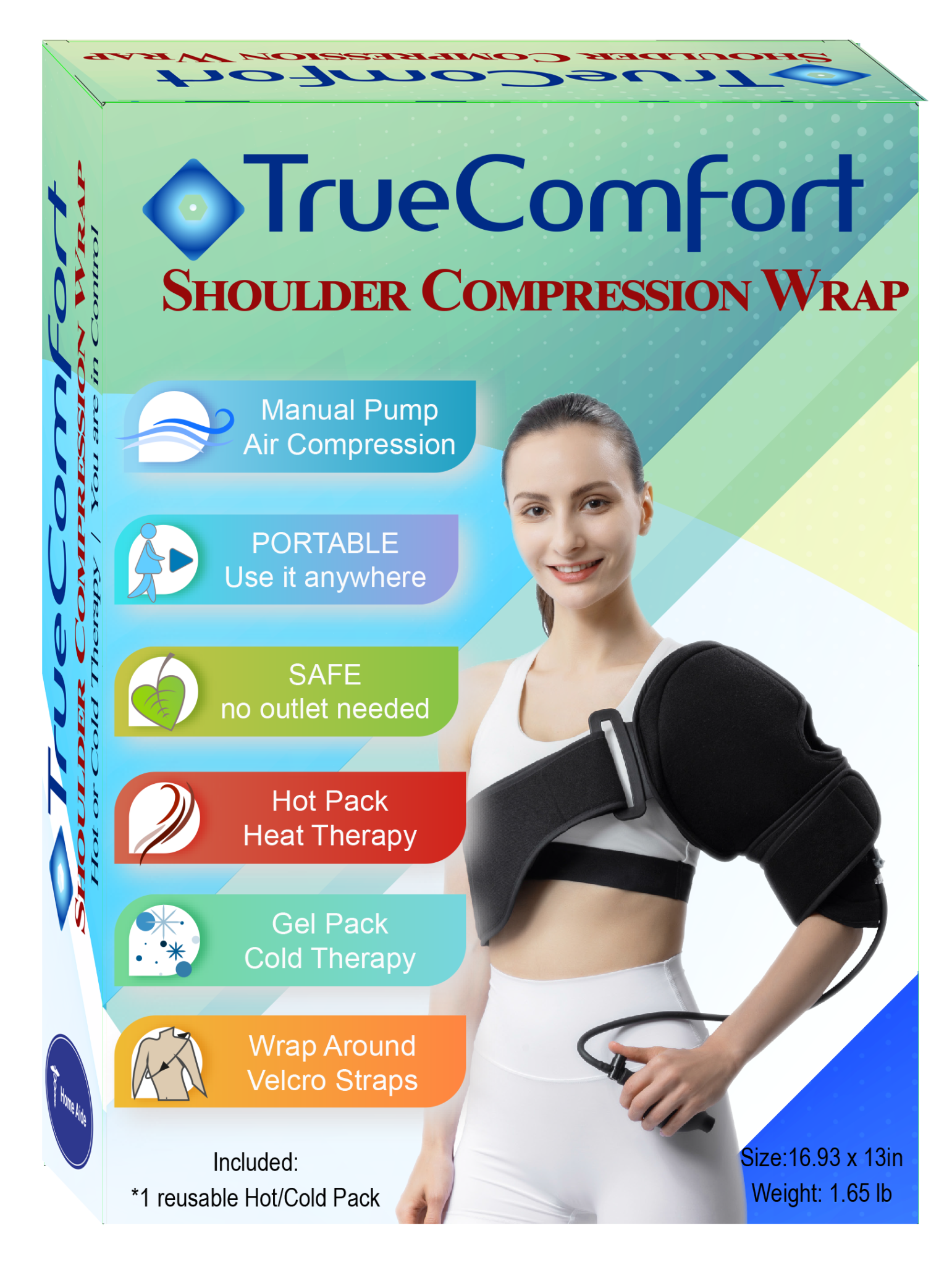 True Comfort Shoulder Compression Wrap – Home Aide Diagnostics